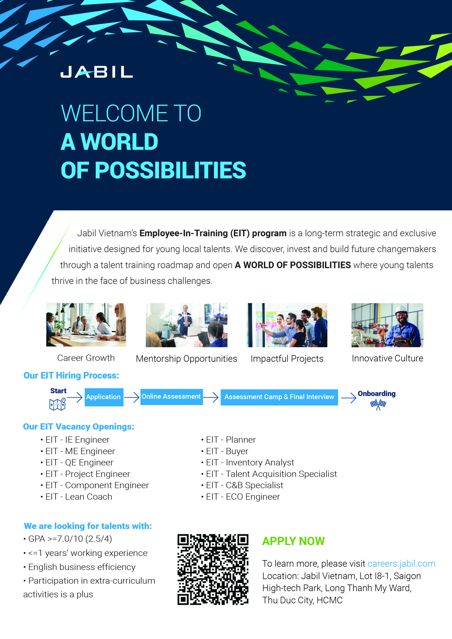Chương trình Employee-In-Training (EIT) tại Jabil Việt Nam – Trường Đại ...
